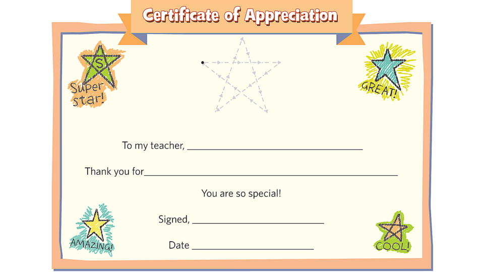 Teacher Certificate Of Appreciation Teacher Certificate Of Appreciation