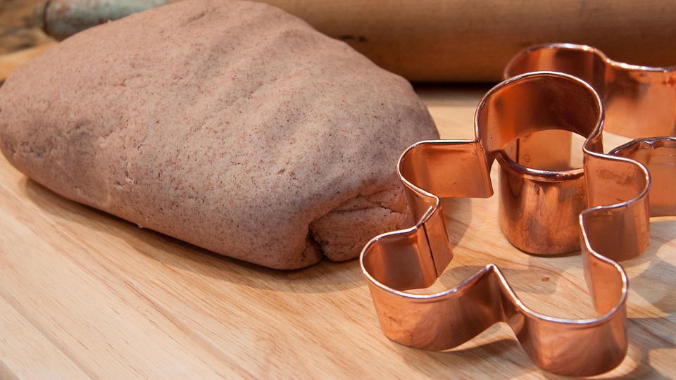 Gingerbread play dough
